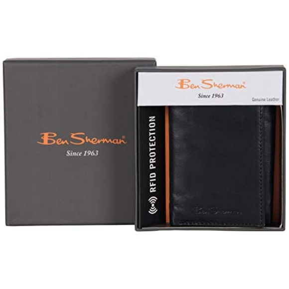 Ben Sherman | Bags | Ben Sherman Mens Manchester Slim Bifold Fullgrain ...